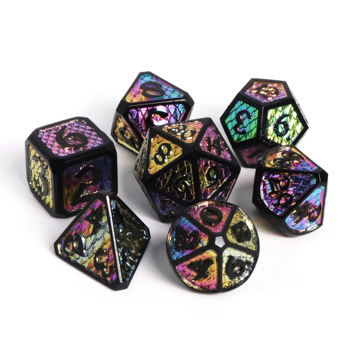 Die Hard Dice: 7pc RPG Set - Wildfyre – Gongaii Games
