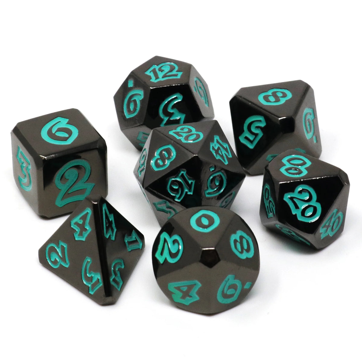 Die Hard Dice: 7pc RPG Set - Lumina Forbidden Lagoon – Gongaii Games