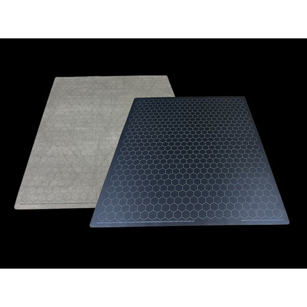 Chessex Battlemat: 1" Hex- Reversible Black-Grey (23.5" x 26 ...