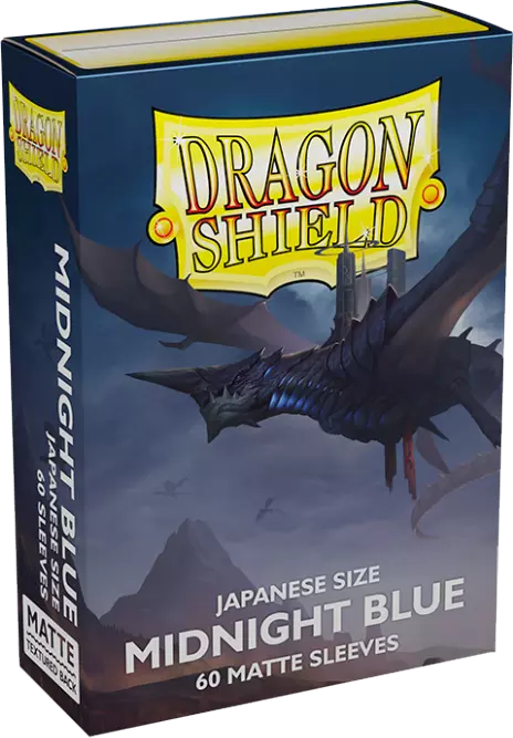 Dragon Shield Japanese Sleeves Matte Midnight Blue 60Ct Pack – Gongaii ...