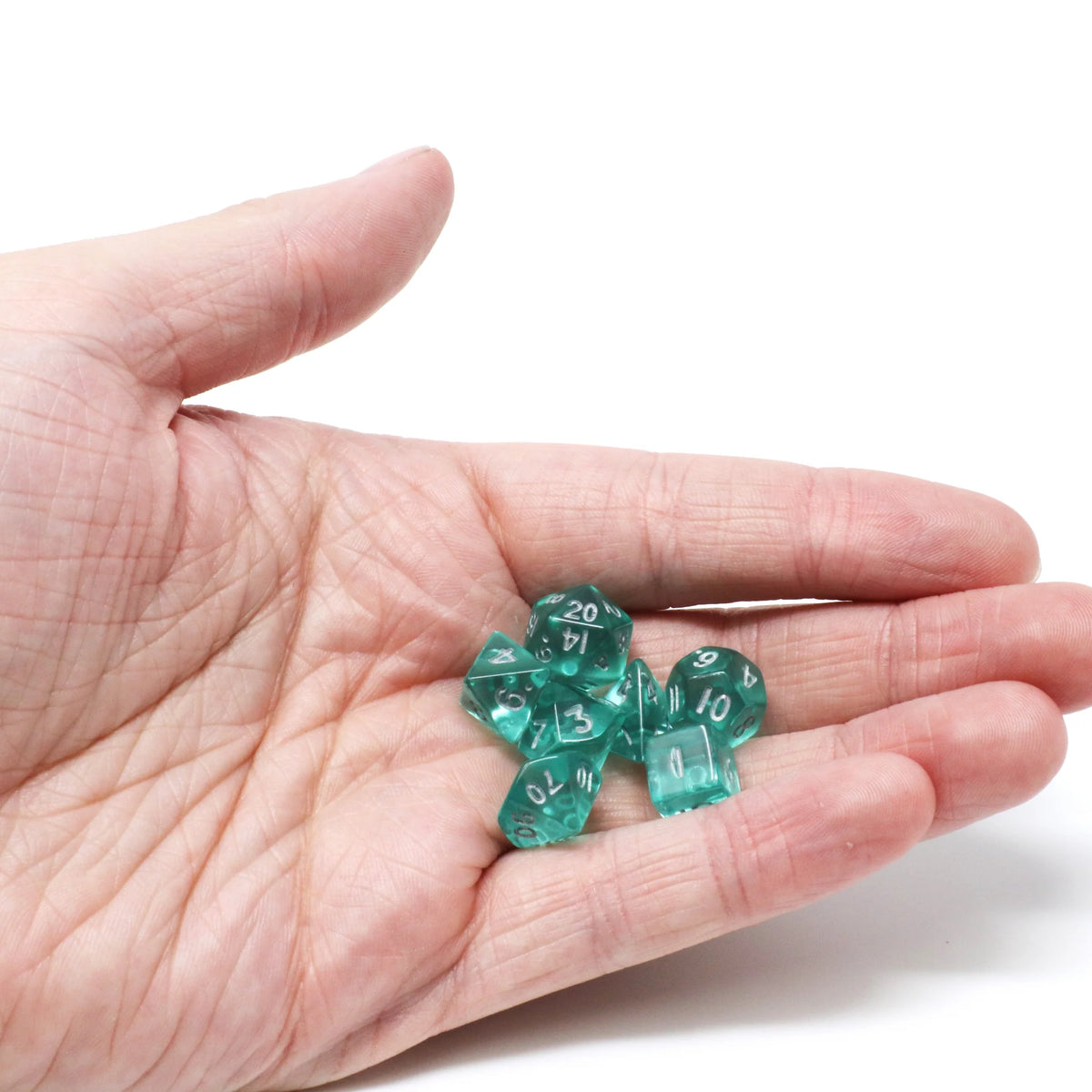 Die Hard Dice Critlings 7pc Mini RPG Set - Minty Breeze – Gongaii Games