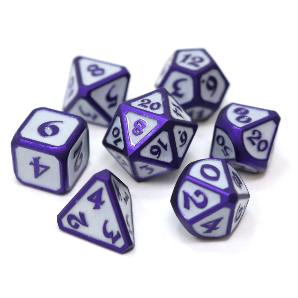 Die Hard Dice 7pc RPG Set - Mythica Celestial Harbinger – Gongaii Games