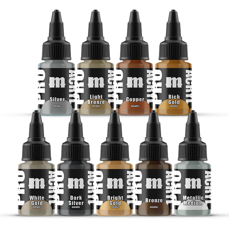 Monument Hobbies Pro Acryl Metallic Set – Gongaii Games