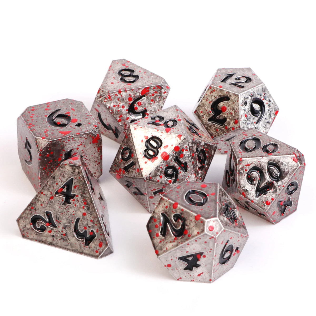 Die Hard Dice: 7pc RPG Set - Bloody Starrazor – Gongaii Games