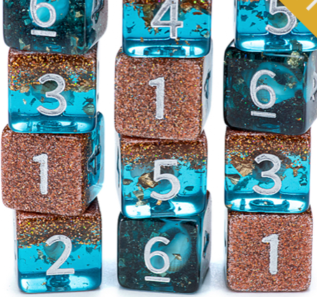 Gate Keeper Dice: Biome: Deep Sea Inclusion Dice 12d6 – Gongaii Games