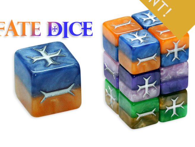 Gate Keeper Dice: Fate/Fudge Dice Royalty Color Collection – Gongaii Games