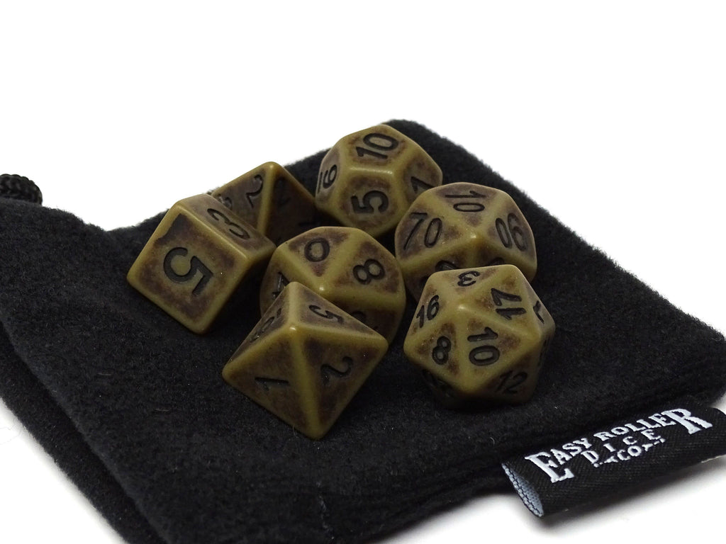 Ancient Ground Dice Collection - 7 Piece Set – Gongaii Games